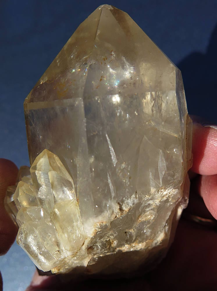 Huge 221.8 Gram real Citrine Pineapple Quartz Crystal with points all ...