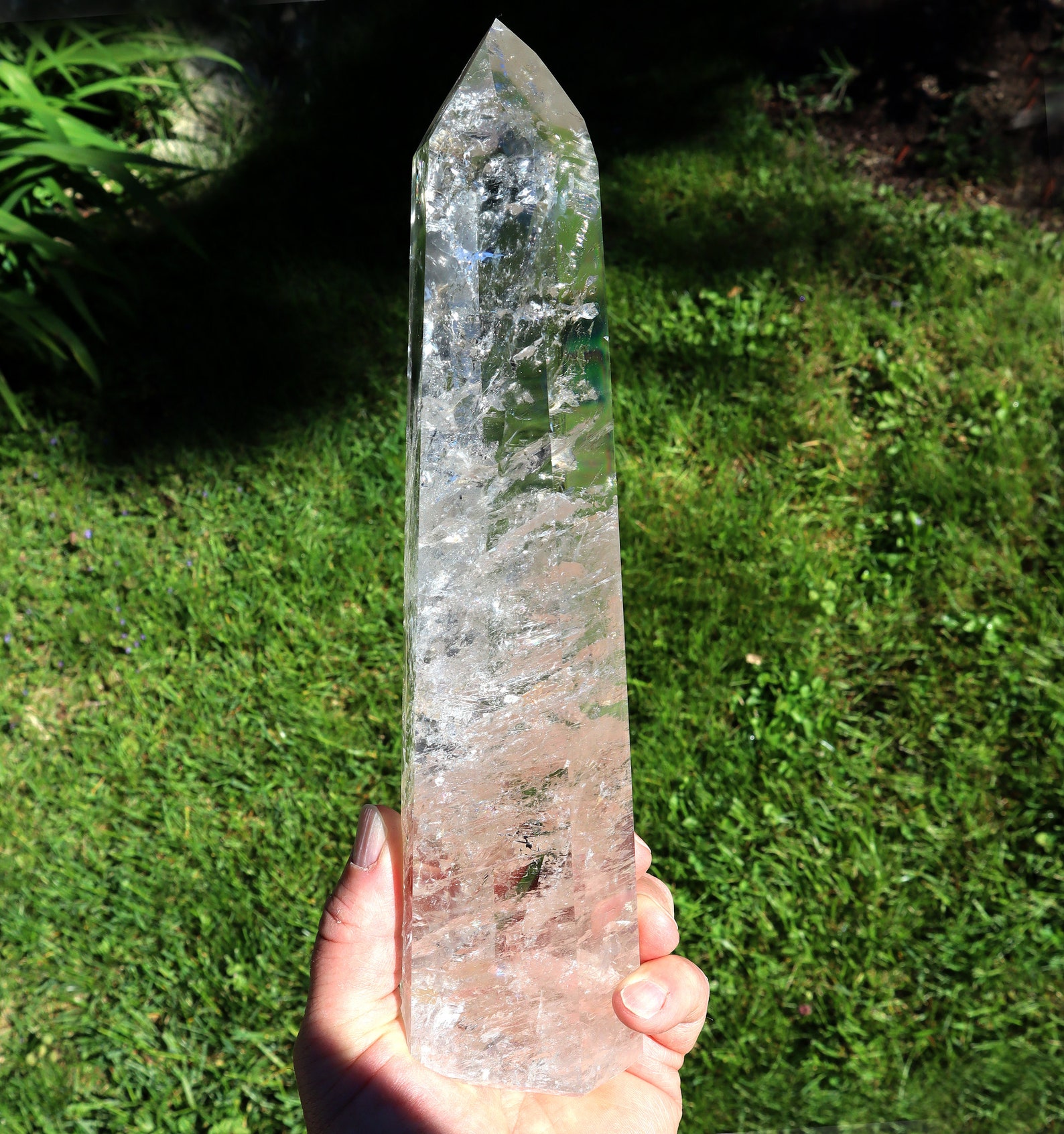 Excellent Crystal Rock Quartz Polished Point. No Milky Inclusions ...