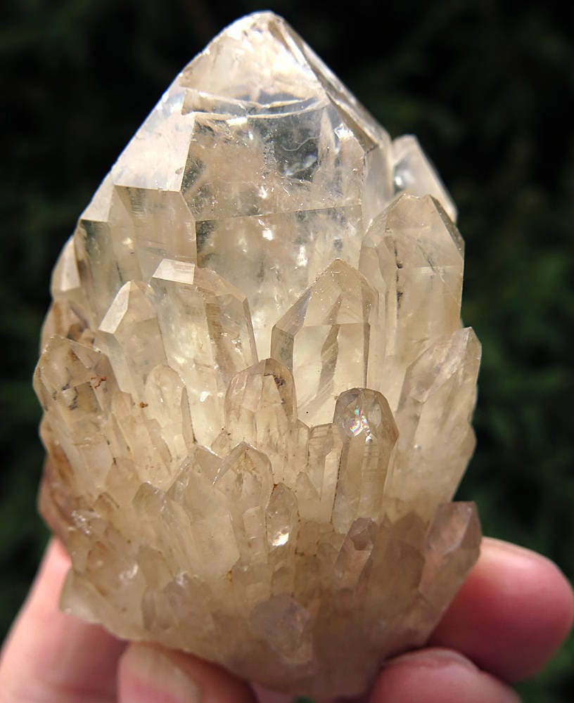 An old timer 145 Gram Real Citrine Candle Quartz. Crystals Dripping all ...
