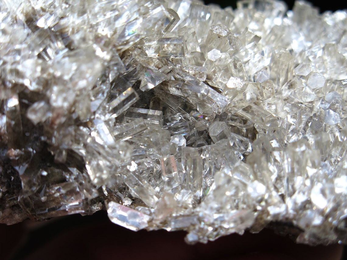 Large Columnar Calcite on Quartz With Matrix. Solid Piece - Etsy