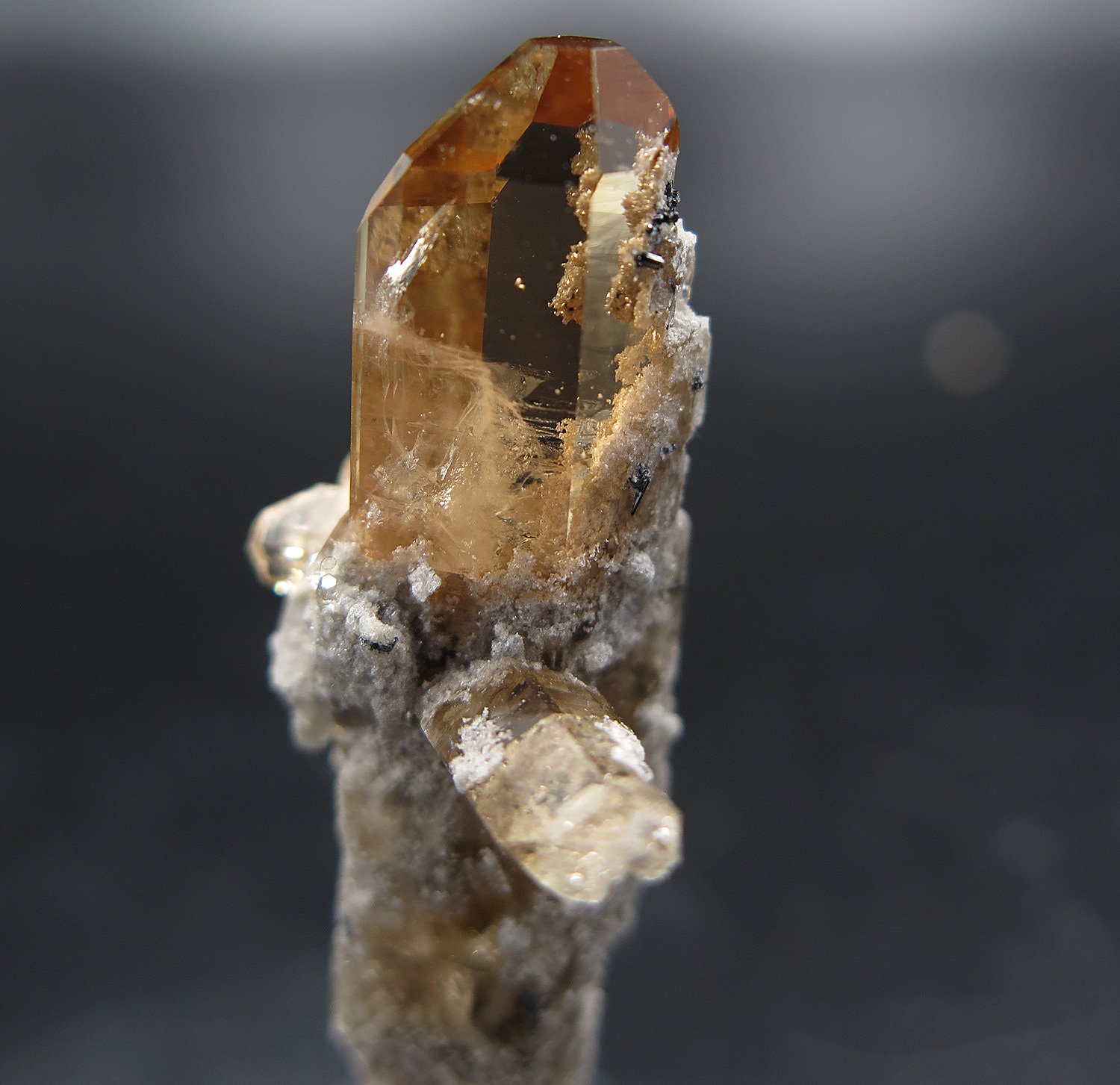 Gem Topaz. Mined 2002 Thomas Range, Juab County, Utah, USA. 1 7/8 inch ...