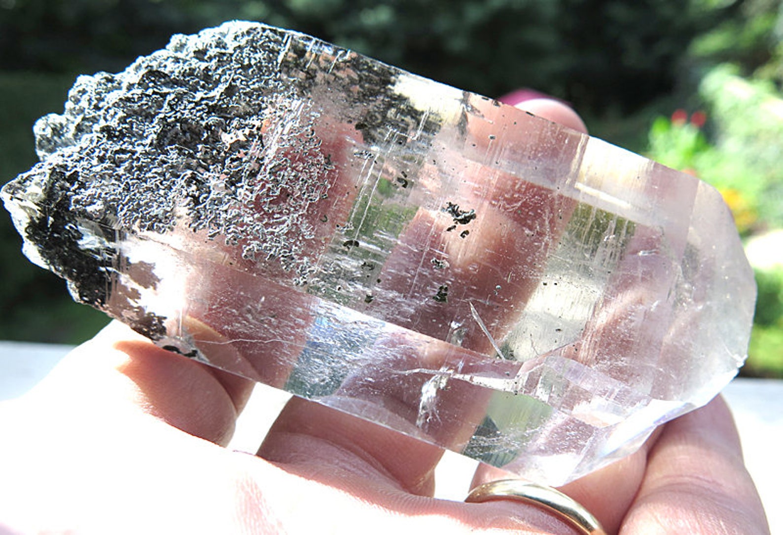 Long 3.75 Inch Tabby Quartz With Albite and Biotite Crystal - Etsy