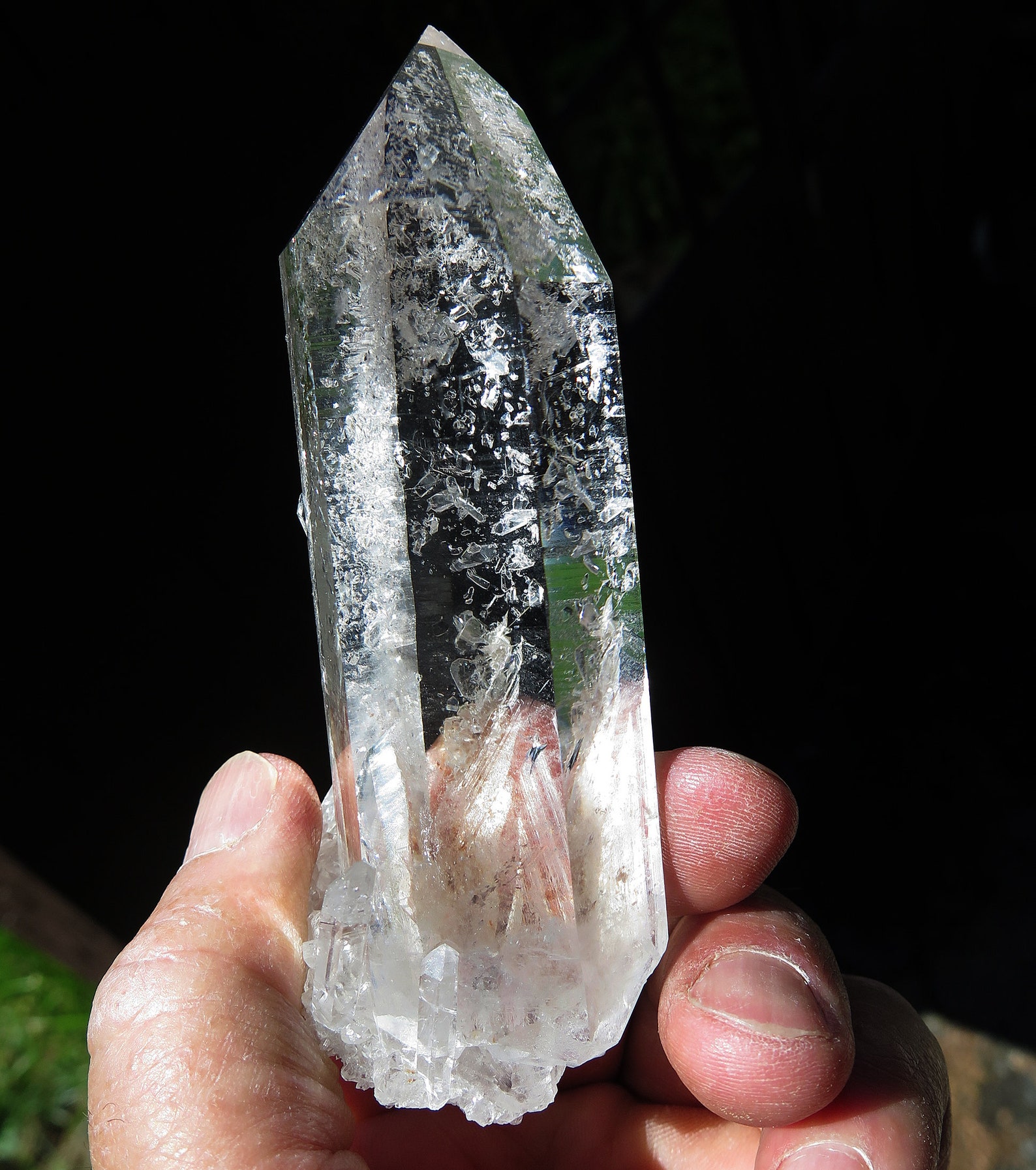 High quality Icy clear quartz Crystal with barnacles 191.7 | Etsy