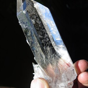 High Quality Icy Clear Quartz Crystal With Barnacles 191.7 Grams. Ron ...