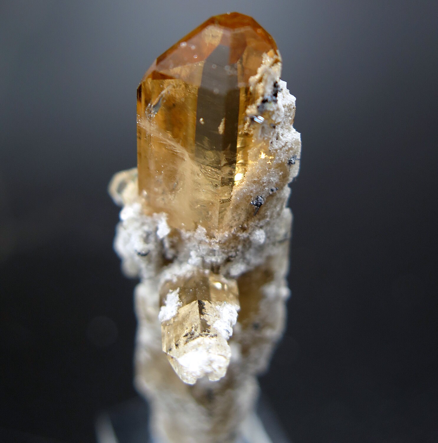 Gem Topaz. Mined 2002 Thomas Range, Juab County, Utah, USA. 1 7/8 inch ...