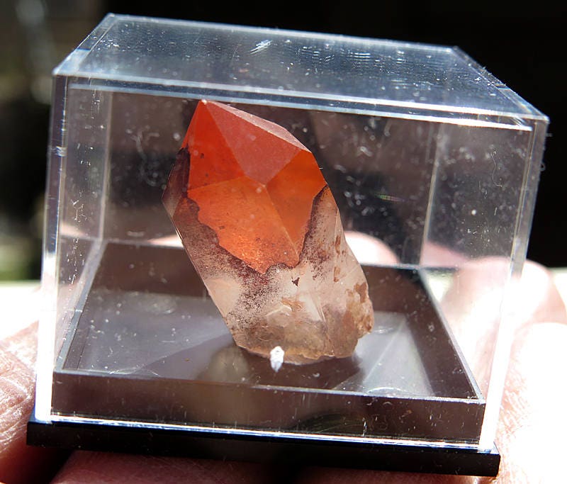 Shocking Orange Color, Quartz, Hematite Crystal from the Orange River ...
