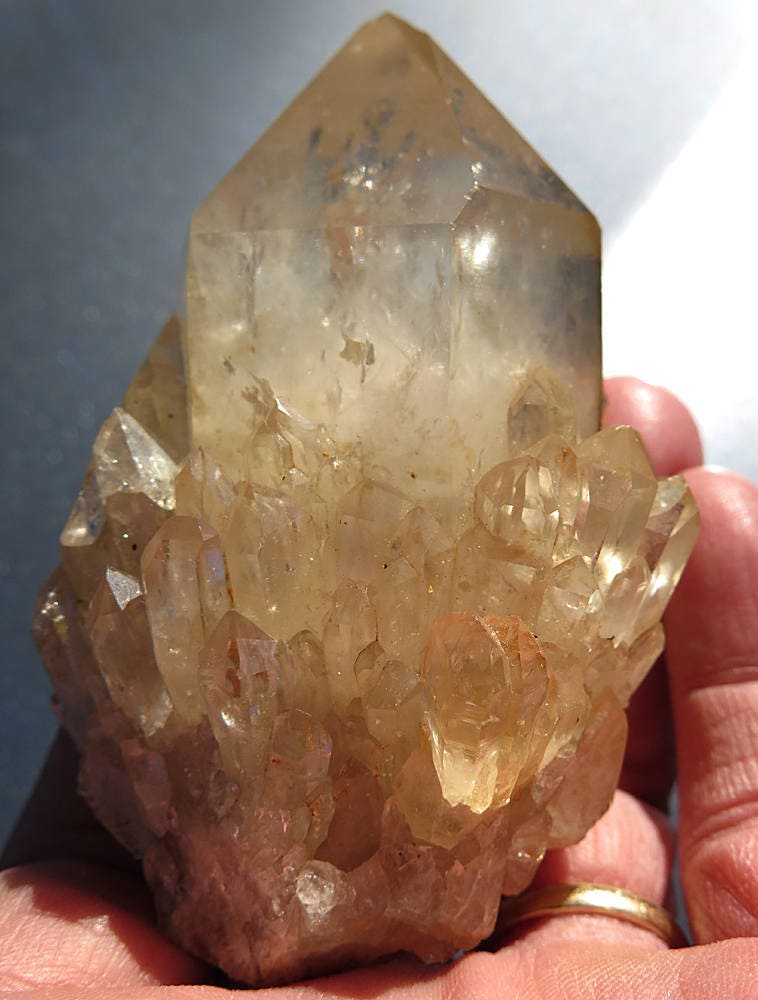 Huge 221.8 Gram real Citrine Pineapple Quartz Crystal with points all ...