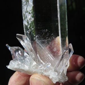 High Quality Icy Clear Quartz Crystal With Barnacles 191.7 Grams. Ron ...