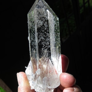 High Quality Icy Clear Quartz Crystal With Barnacles 191.7 Grams. Ron ...