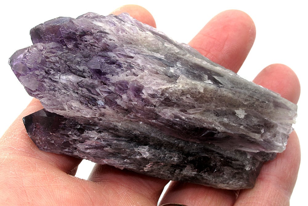 Our best Unique Amethyst Cathedral Quartz Crystal. 3.5 inch tall. Brazil