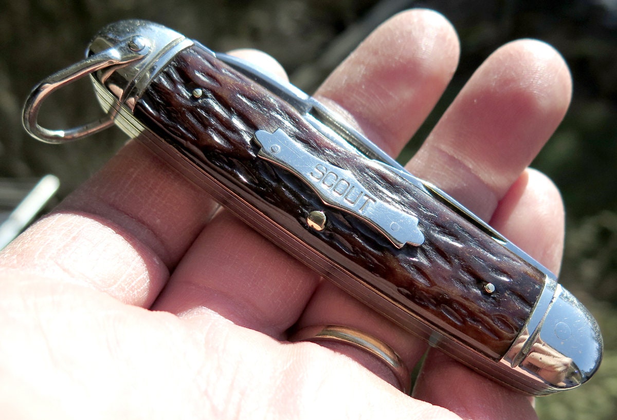 Beautiful Old Challenge Cutlery company Scout Knife in amazing ...