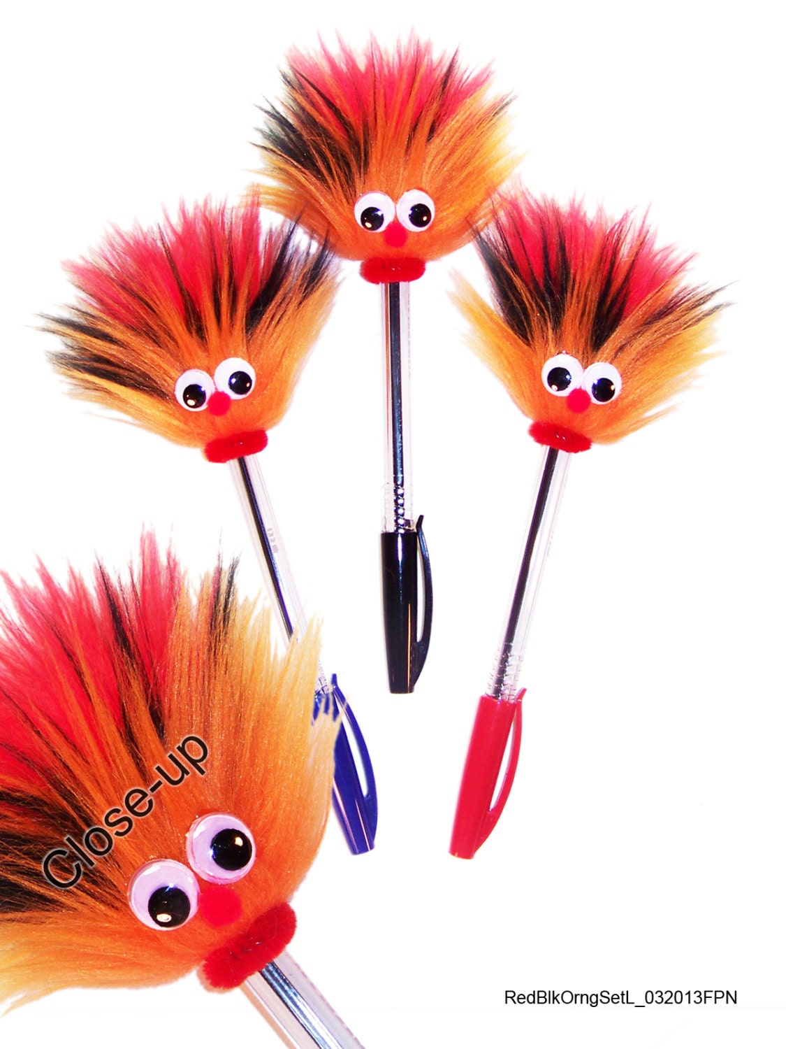 3 Fuzzy Pens Ballpoint 1mm A SMILE with a TWIST | Etsy