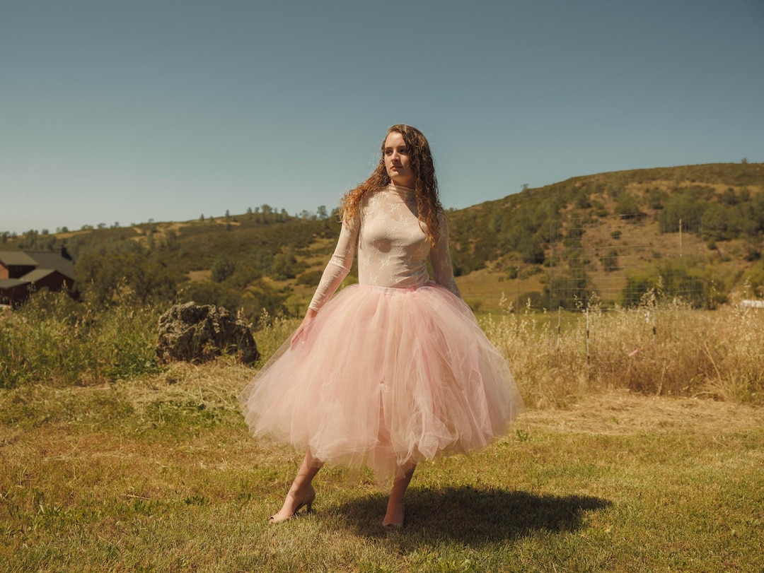 Adult Tutu Blush Pink, Sewn Tea Length Tutu Skirt, Wedding, Bridal ...