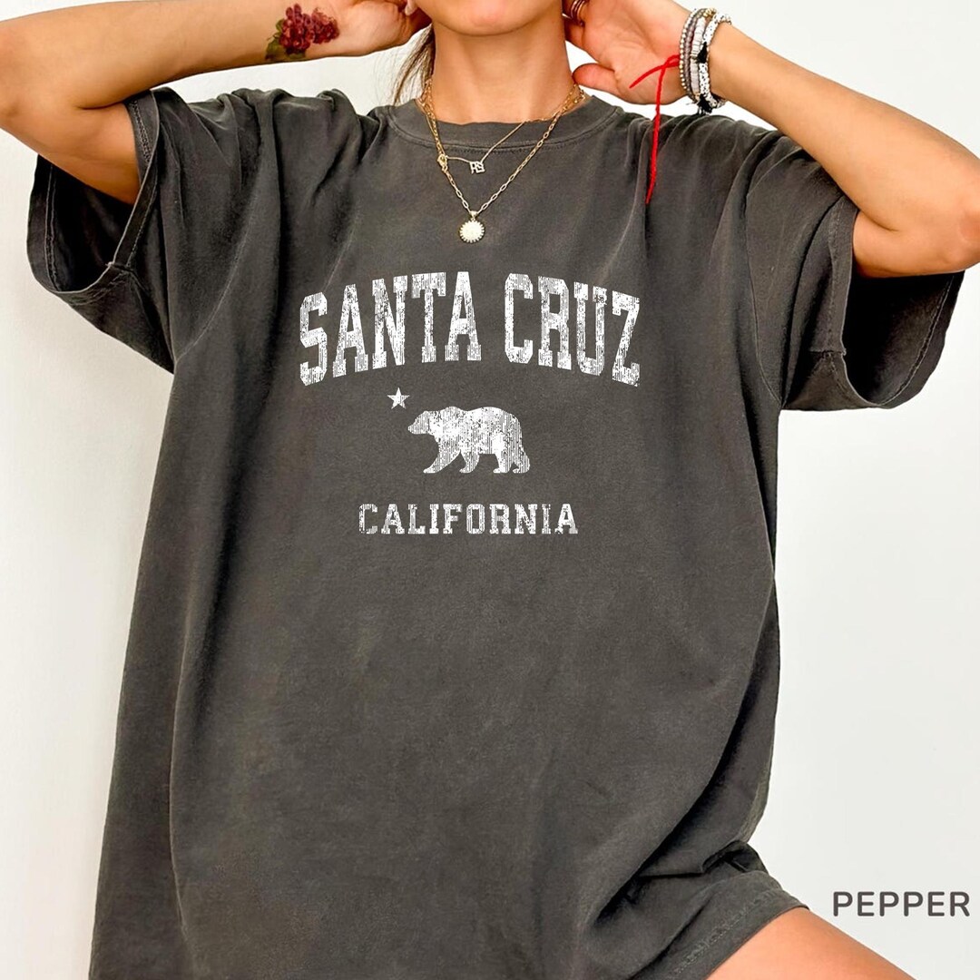 Comfort Colors T-shirt, Santa Cruz California Shirt, Santa Cruz CA Tee ...