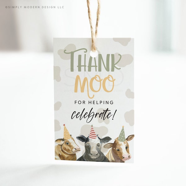 Moo Moo Thank You Card - Etsy