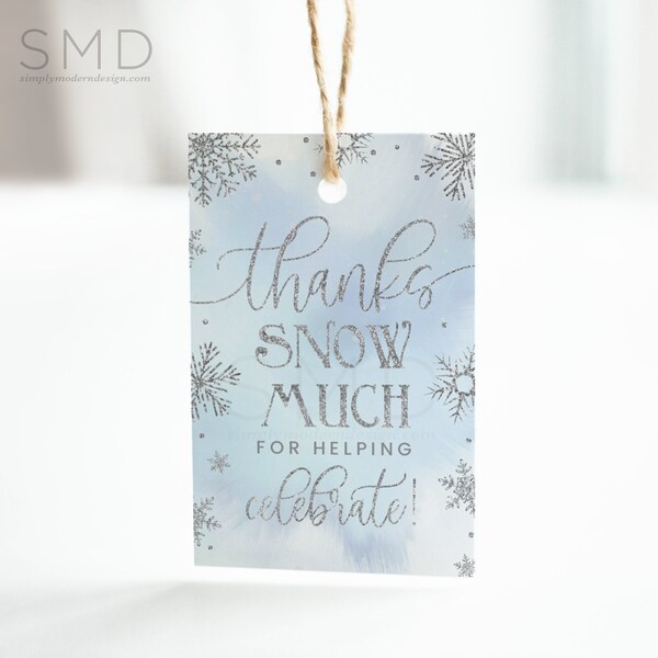 Snowflake Thank You - Etsy