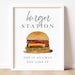 Burger Bar Sign, Food Station, Build Your Own Burger, Backyard Bbq Sign ...