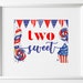 Two Sweet Sign 4th of July Second Birthday Party Sign - Etsy