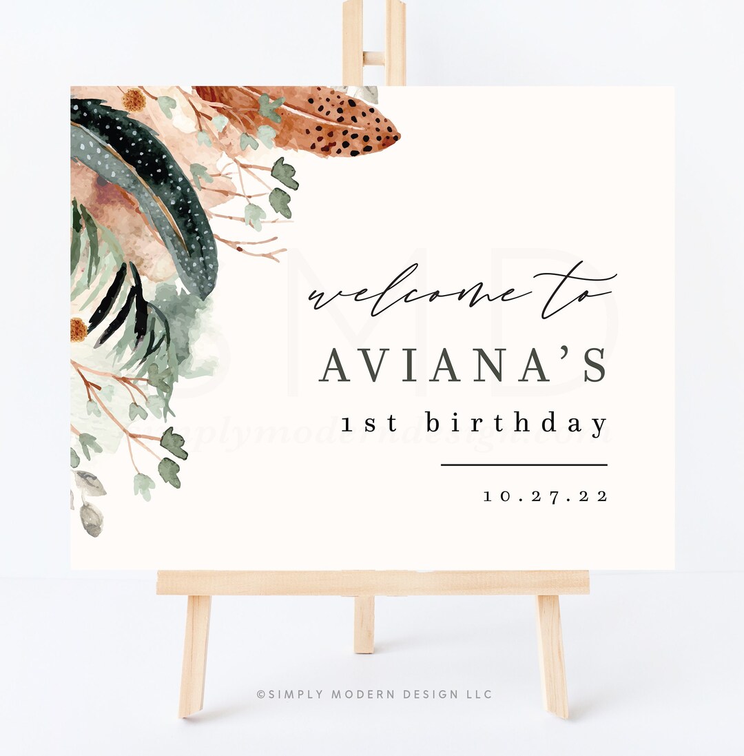 Boho Fall Welcome Sign, Boho Baby Shower, Birthday Sign, Boho Welcome ...