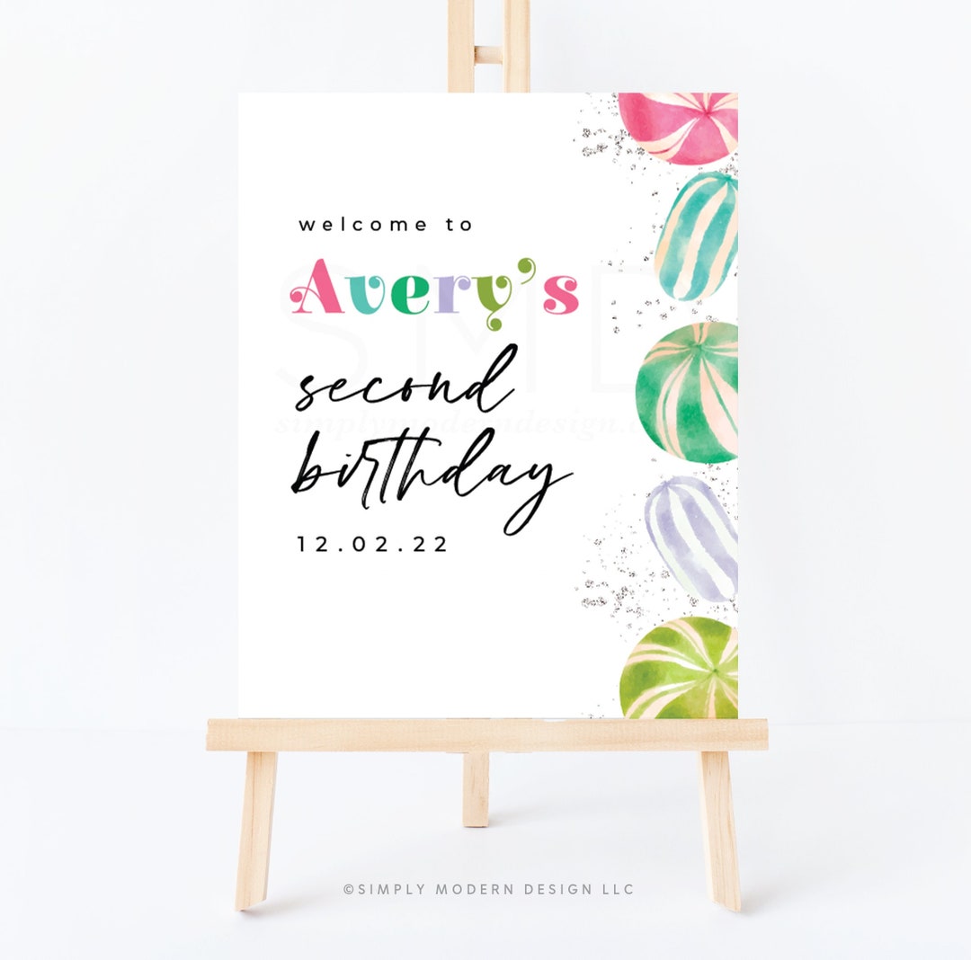 Candy Welcome Sign, Holiday Sweet Celebration, Christmas Candy, Candy ...