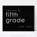 First Day of Fifth Grade Sign First Day of School Printable - Etsy