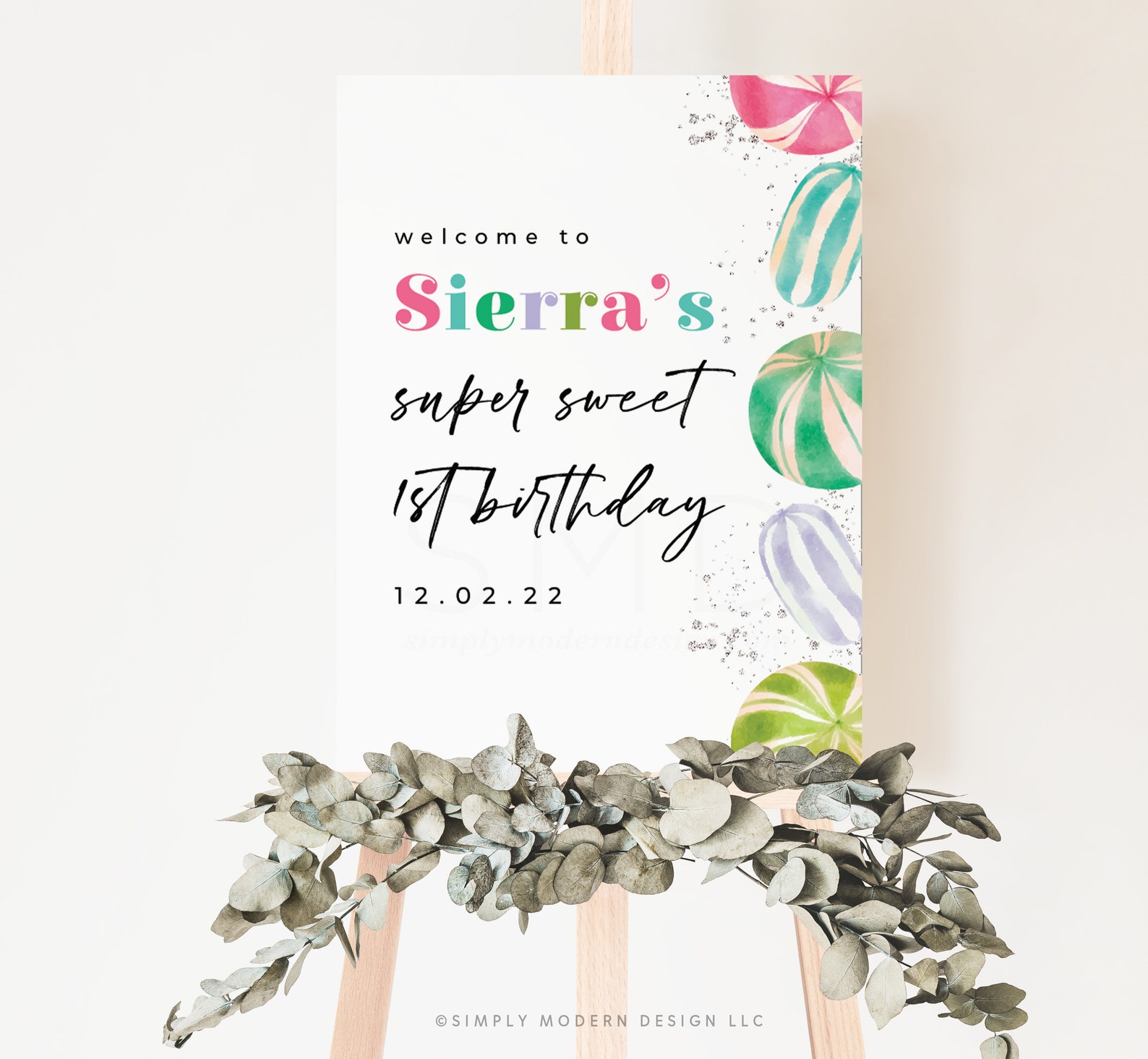 Candy Welcome Sign Holiday Sweet Celebration Christmas - Etsy