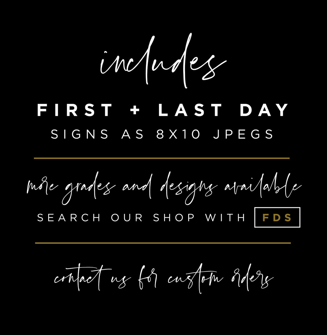 First Day of School Signs Bundle Elementary School 1st 2nd | Etsy