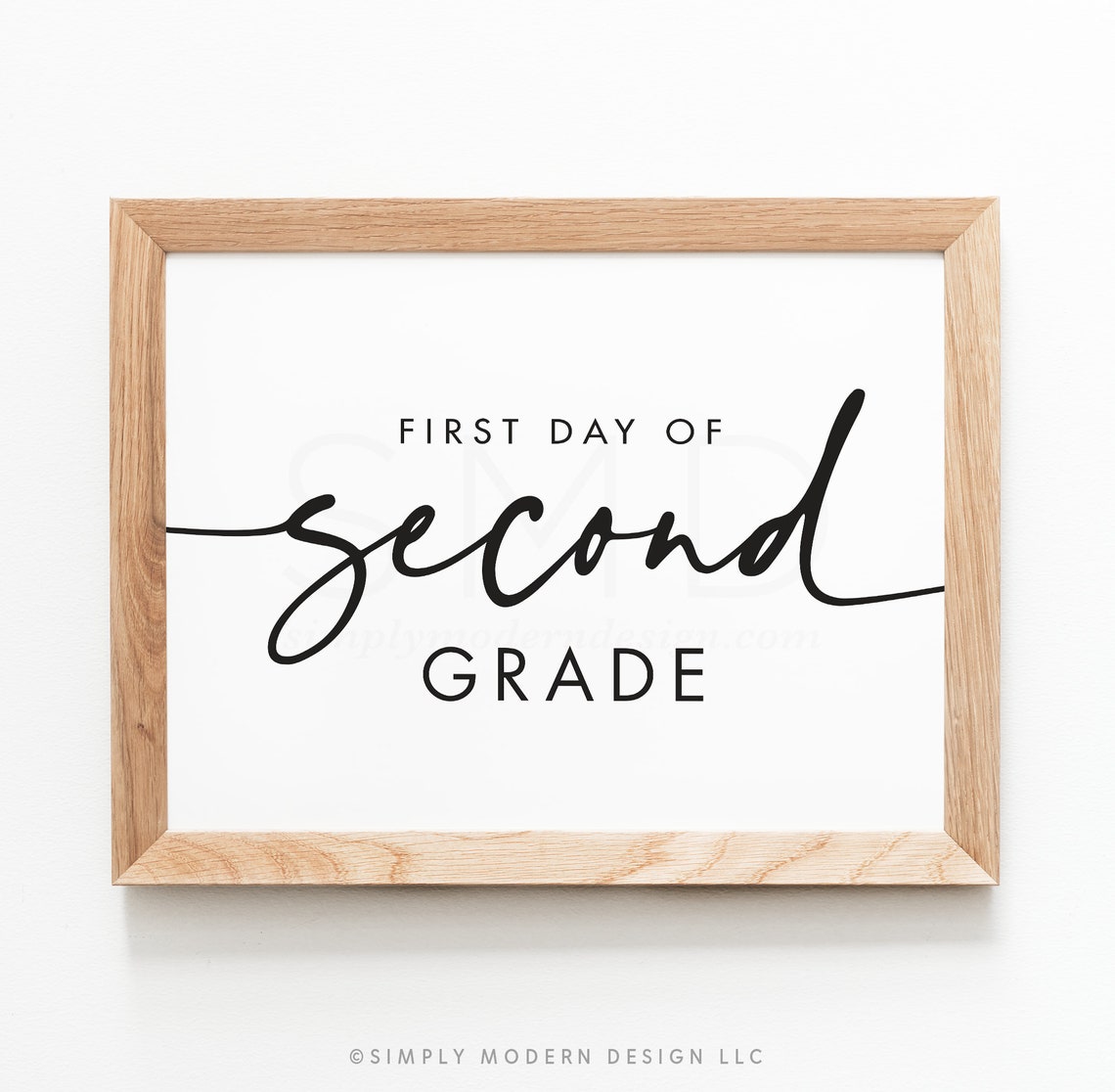 First Day of Second Grade Sign First Day of School - Etsy