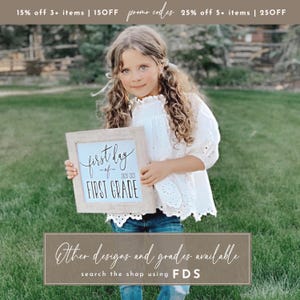 First Day of Sixth Grade Sign, First Day of School, Printable, Back to ...