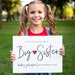 Big Sister Pregnancy Announcement Sign, Modern Big Sister Poster ...