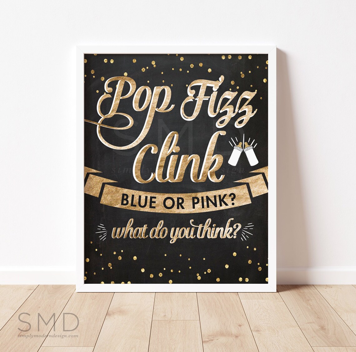 Pop Fizz Click Gender Reveal Sign New Years Gender Reveal - Etsy