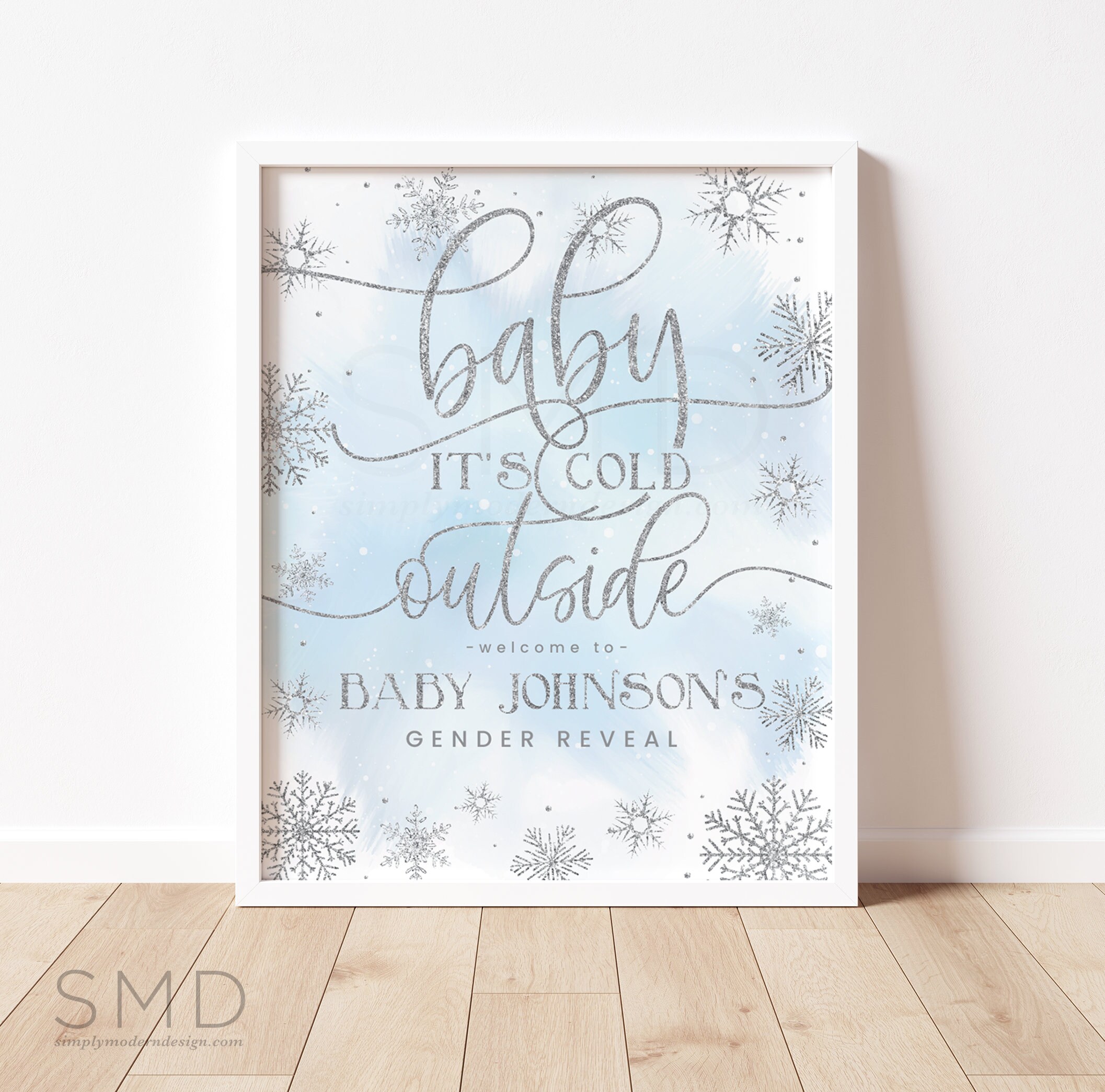 Welcome Sign Winter Wonderland Winter Baby Shower Christmas Baby Shower ...