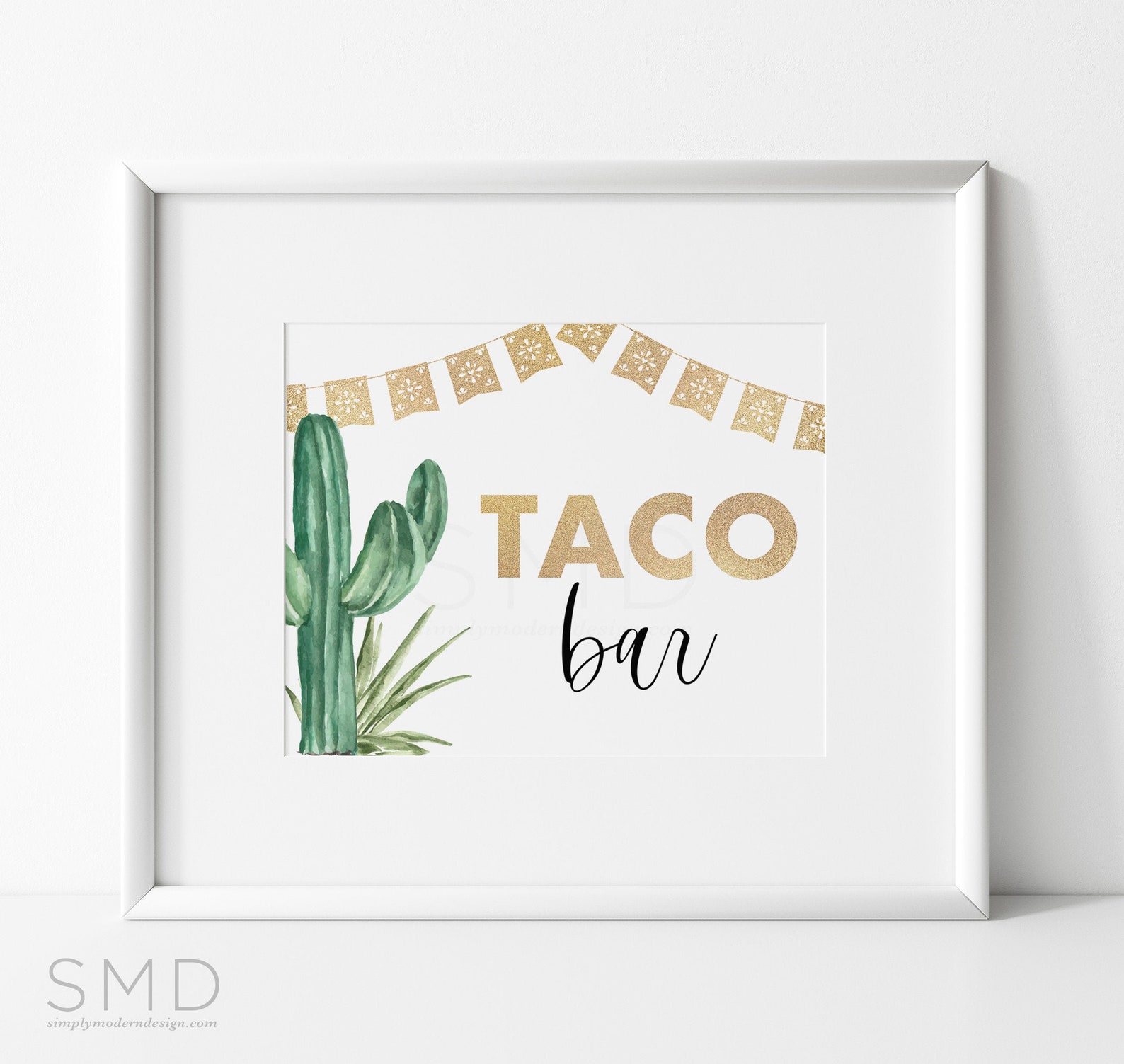 Cactus Taco Bar Sign Fiesta Taco Bar Sign Cactus Baby - Etsy
