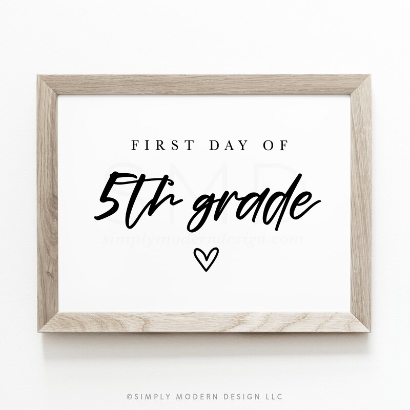 5th Grade Sign - Etsy