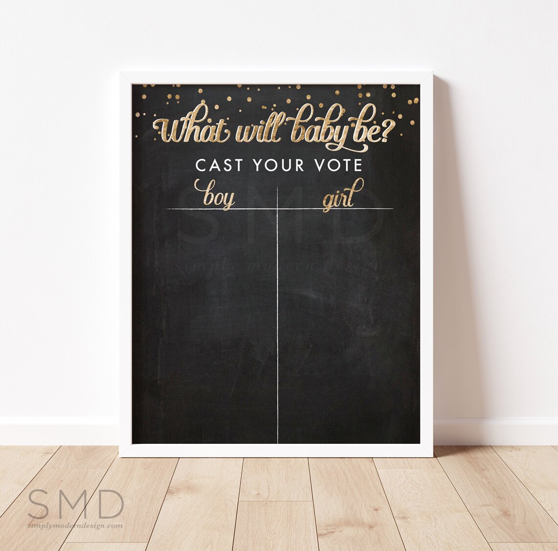 New Years Gender Reveal Cast Your Vote Sign December Gender - Etsy