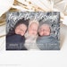 Triplet Birth Announcement, Triple the Blessings, Multiples ...