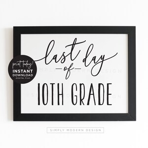 First day of tenth grade sign 10th first day of school | Etsy