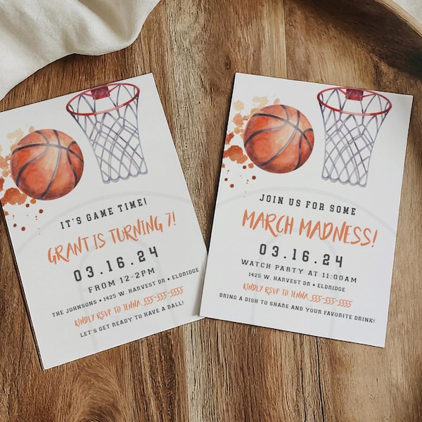 March Madness Invitations - Etsy