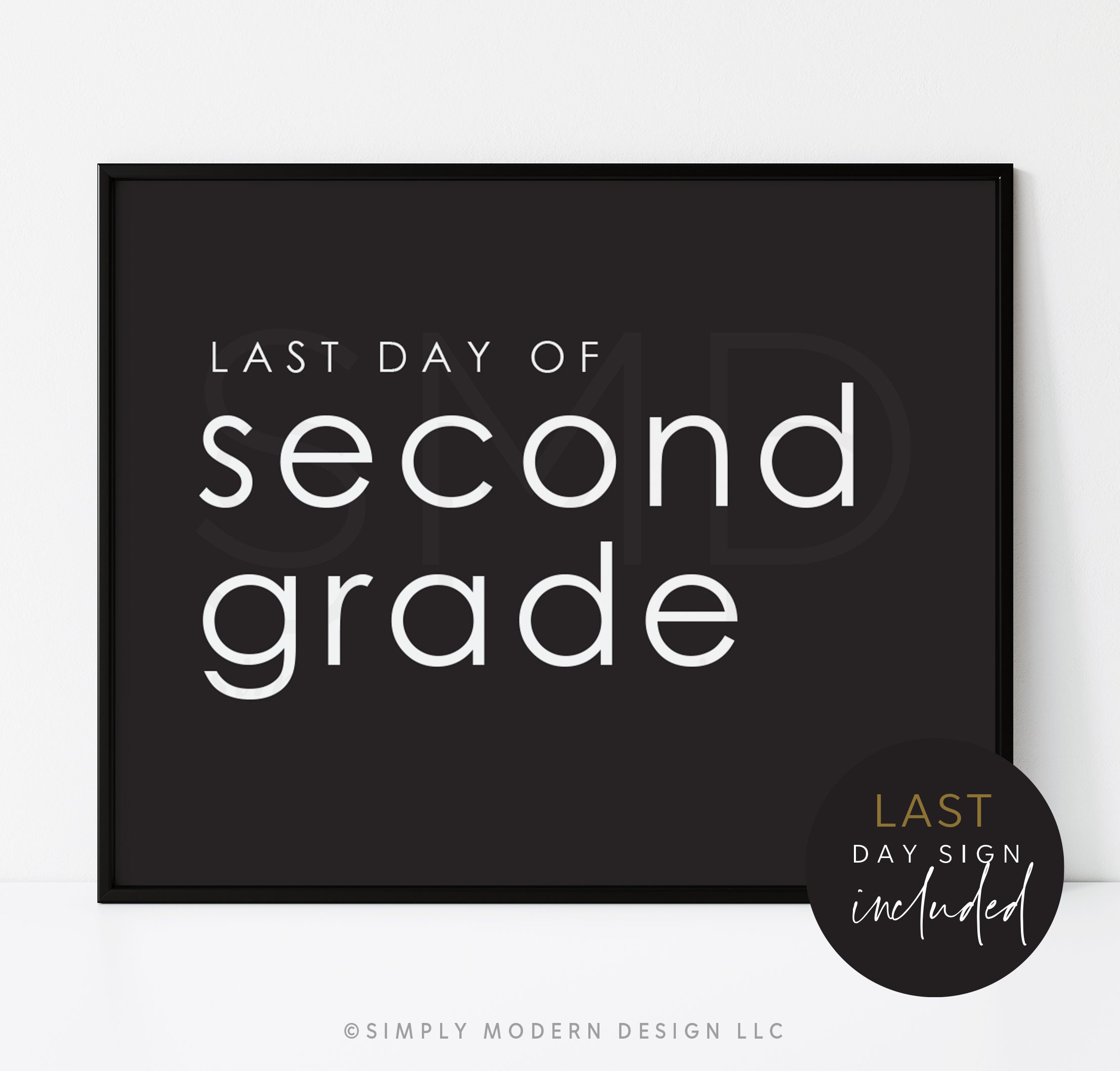 First Day of Second Grade Sign First Day of School Printable - Etsy