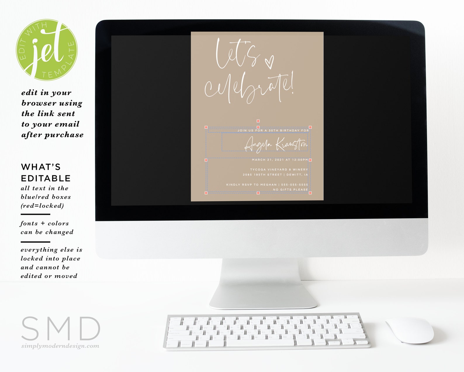 Minimalist Party Invitation Minimalistic Birthday Party - Etsy