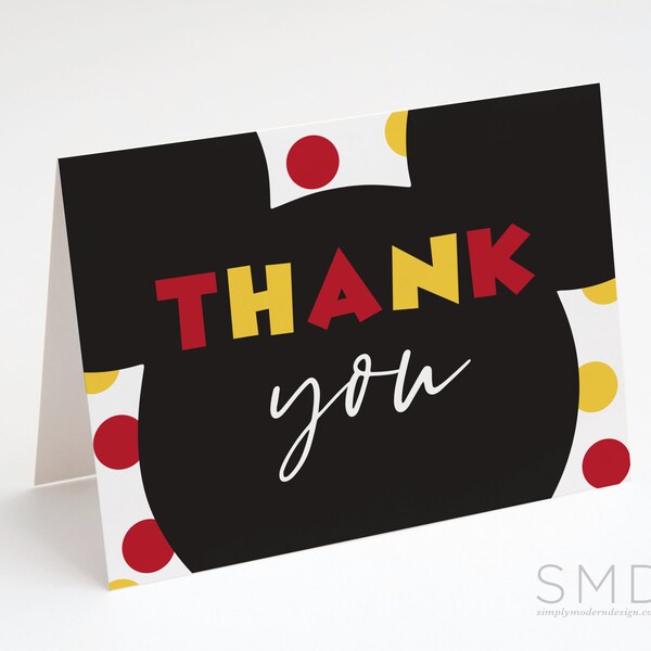 Mickey Thank You - Etsy