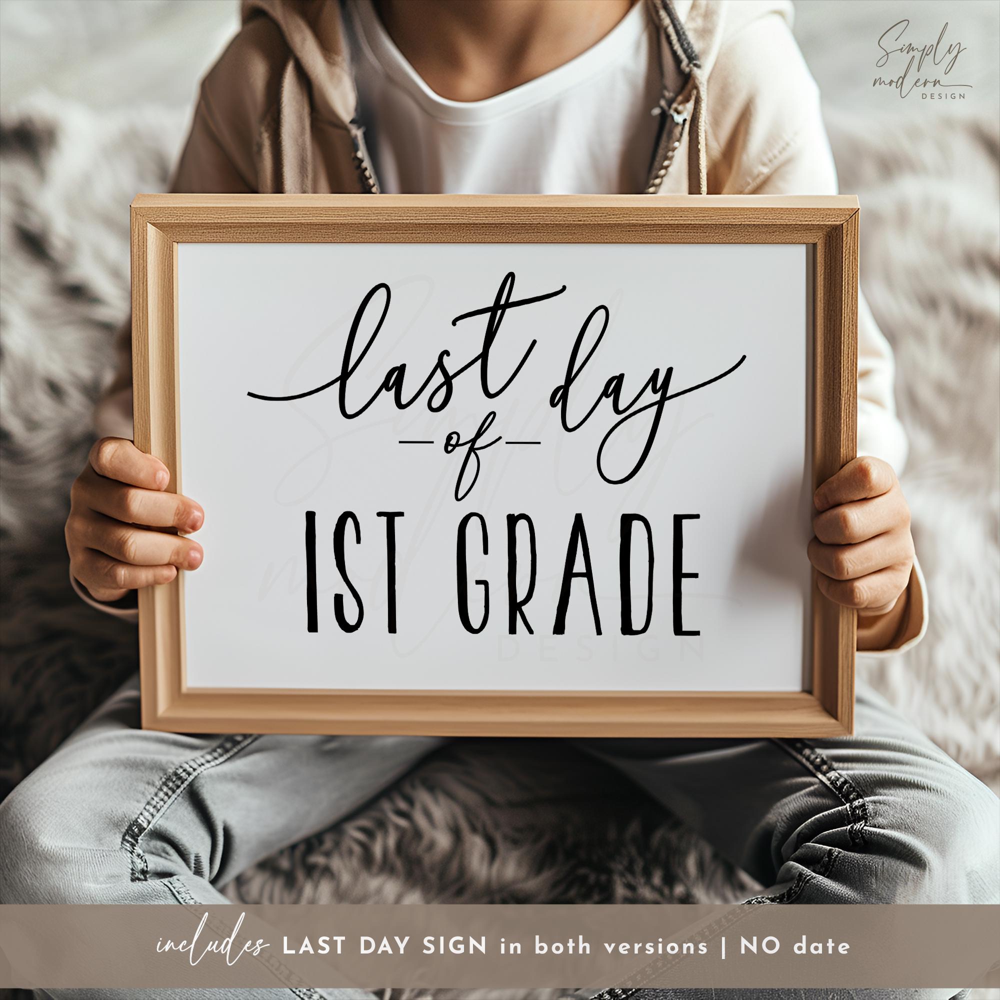 First Day of First Grade Sign, 1st Grade Sign, First Day of School ...