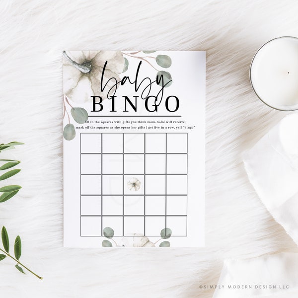 Baby Shower Bingo - Etsy