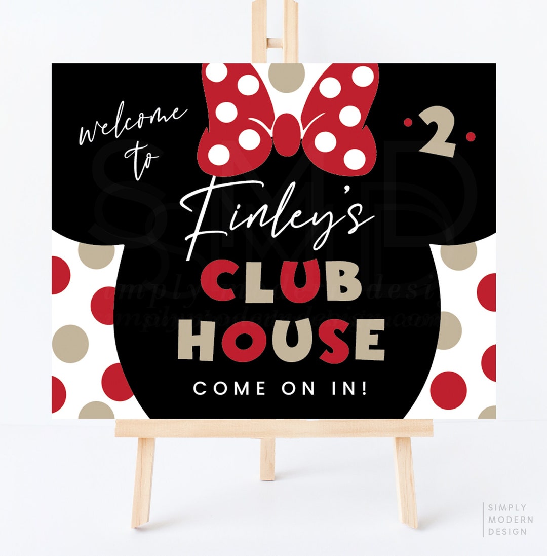 Editable Girl's Mouse Birthday Sign, Editable Sign, Boho, Twodles Sign ...