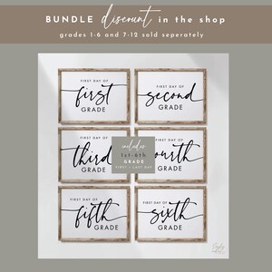 First Day of Second Grade Sign, First Day of School, Printable, Back to ...