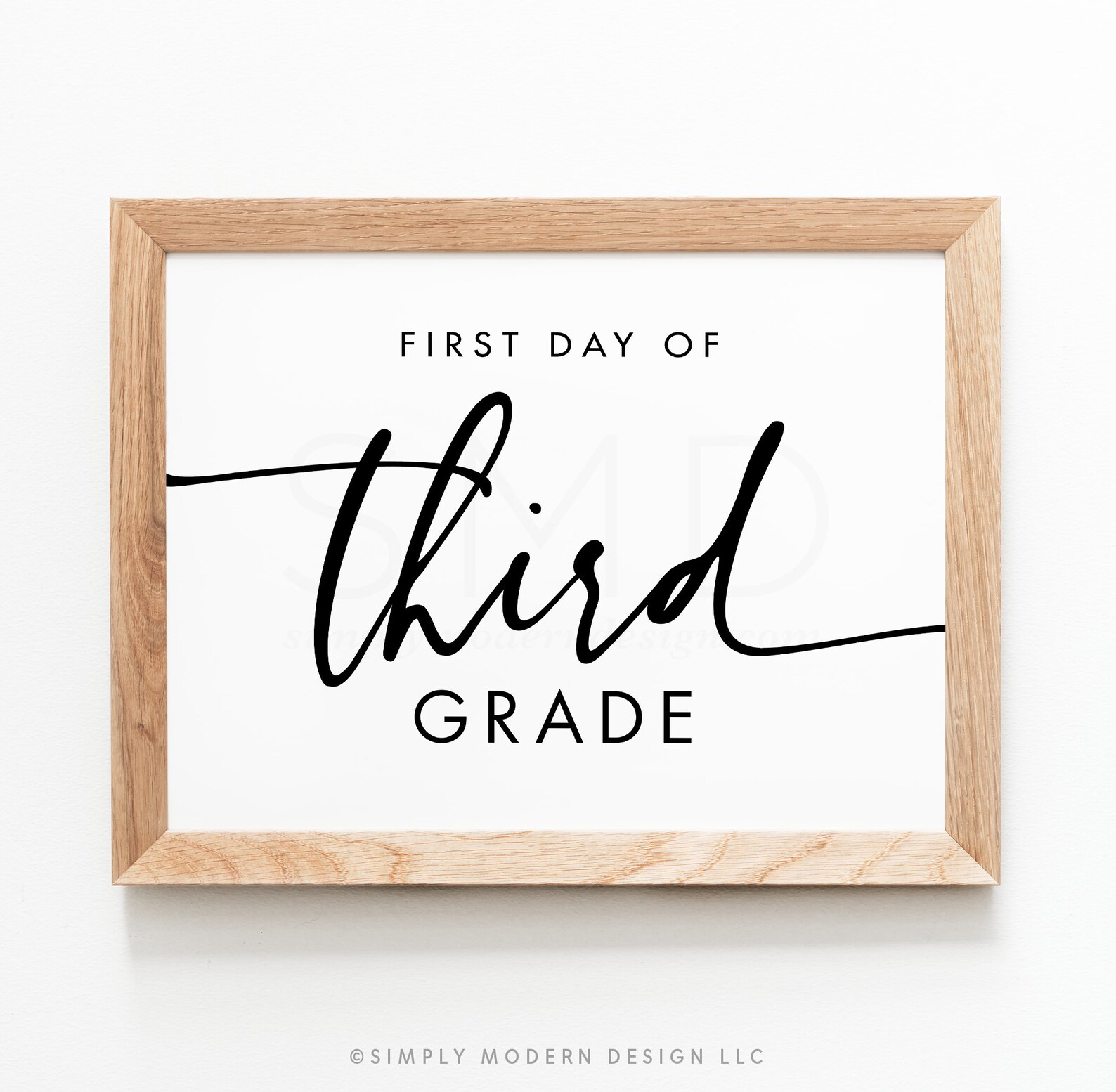 First Day of Third Grade Sign First Day of School Printable - Etsy
