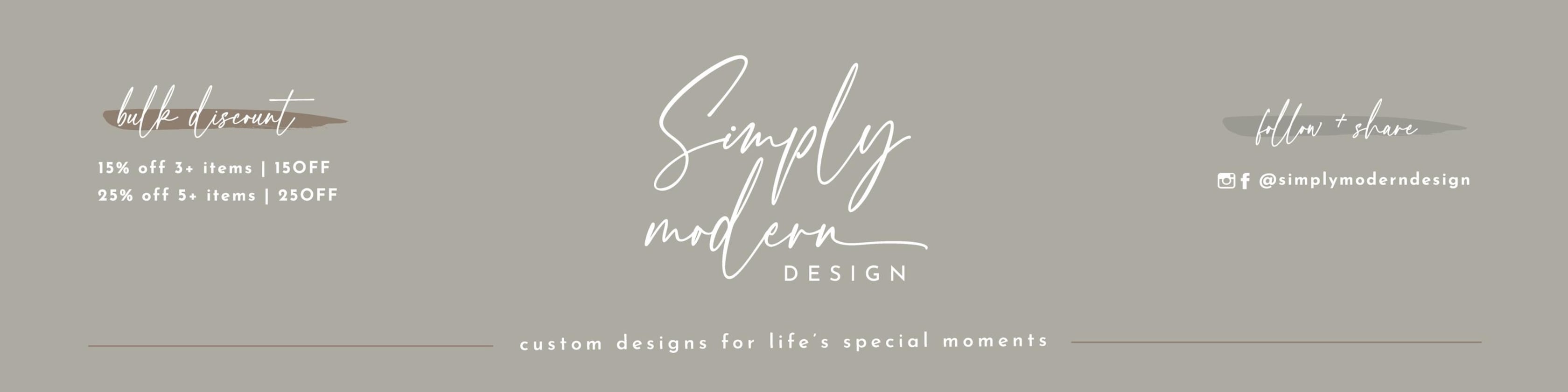 SimplyModernDesignCo - Etsy