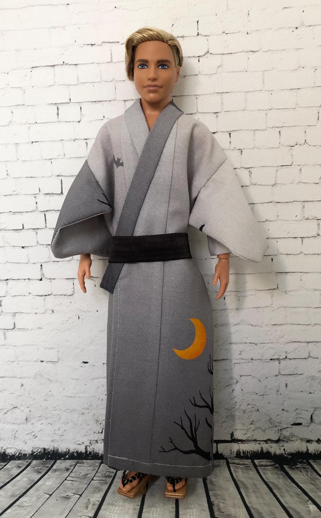 Bats and the Moon Kimono for 1/6 Doll - Etsy