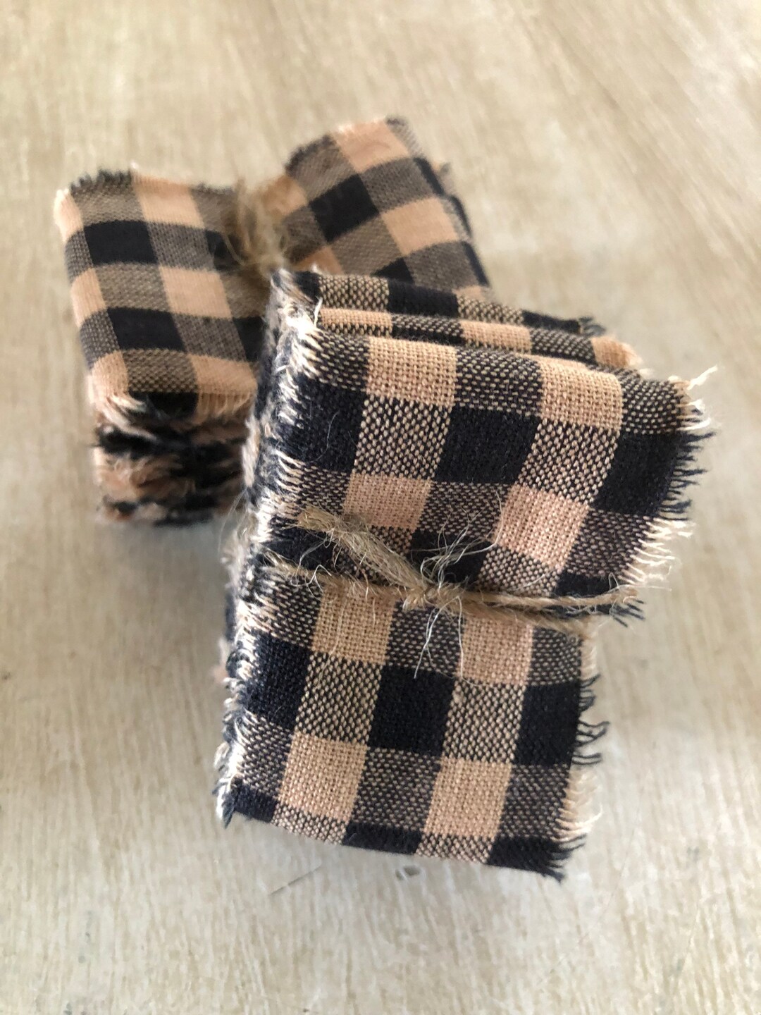 Country Homespun Primitive Ribbon Bundle. - Etsy