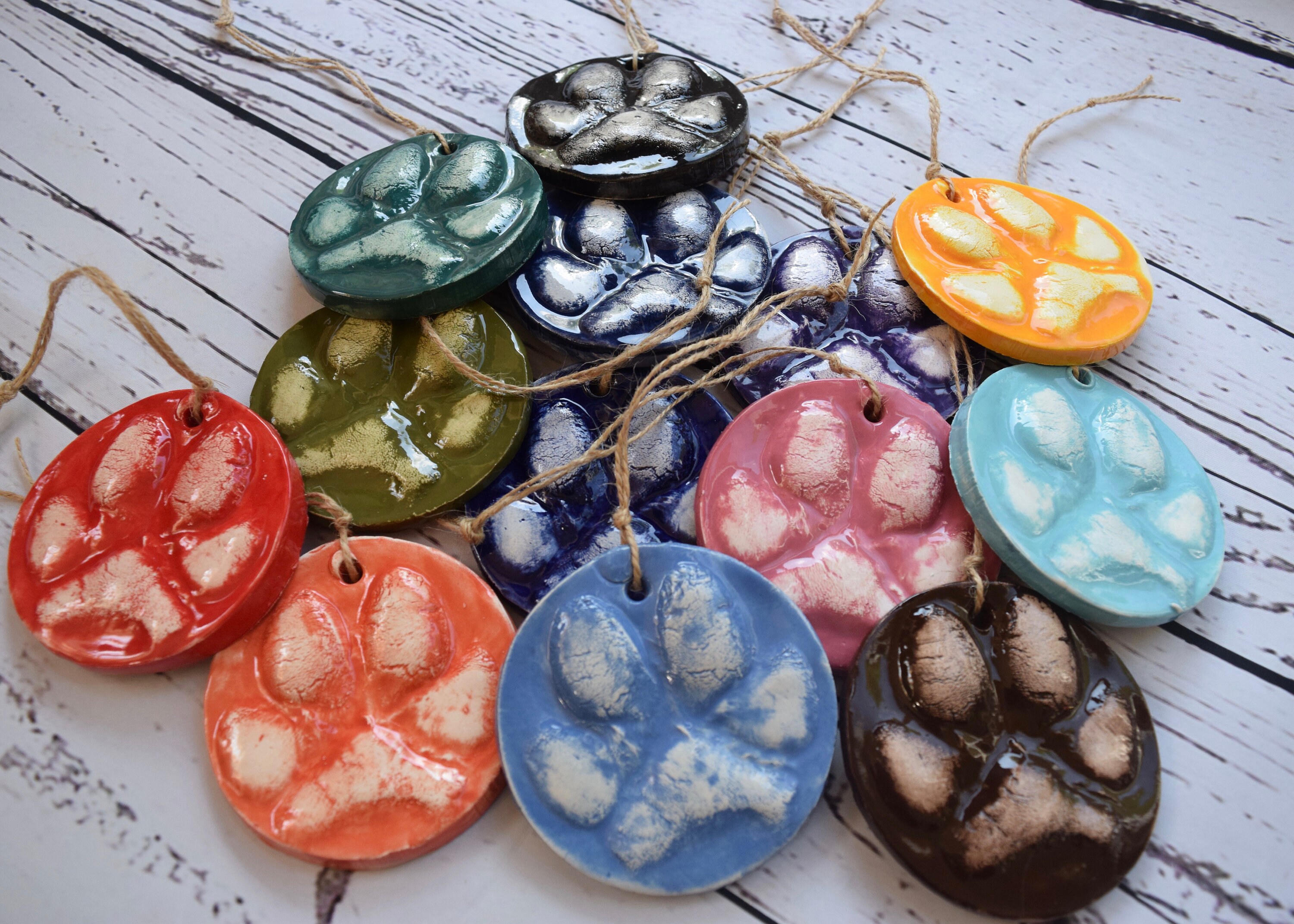 Single Paw Print 3-4 Inch Circle Ornament Paw Print Kit in - Etsy